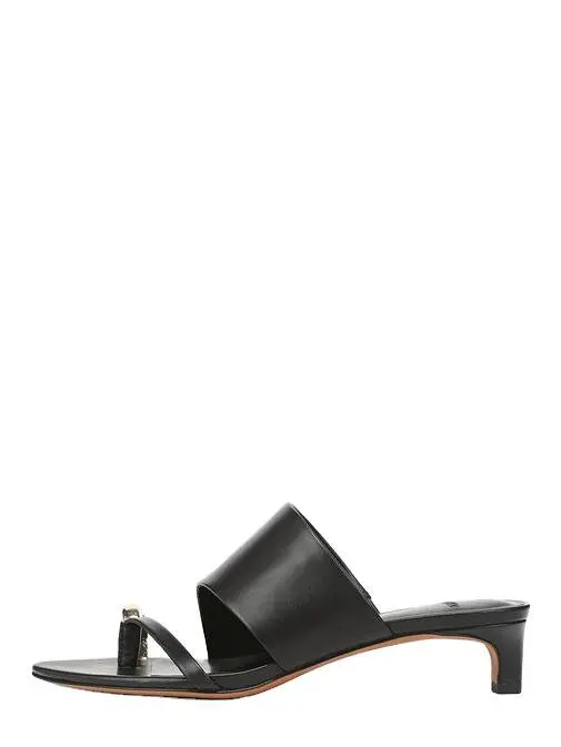 Vince Suzie Leather Heeled Sandal - Black