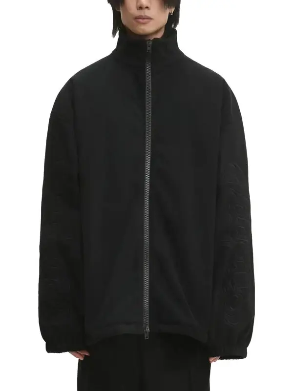 Vetements Logo-embossed Zip-up Jacket - Black