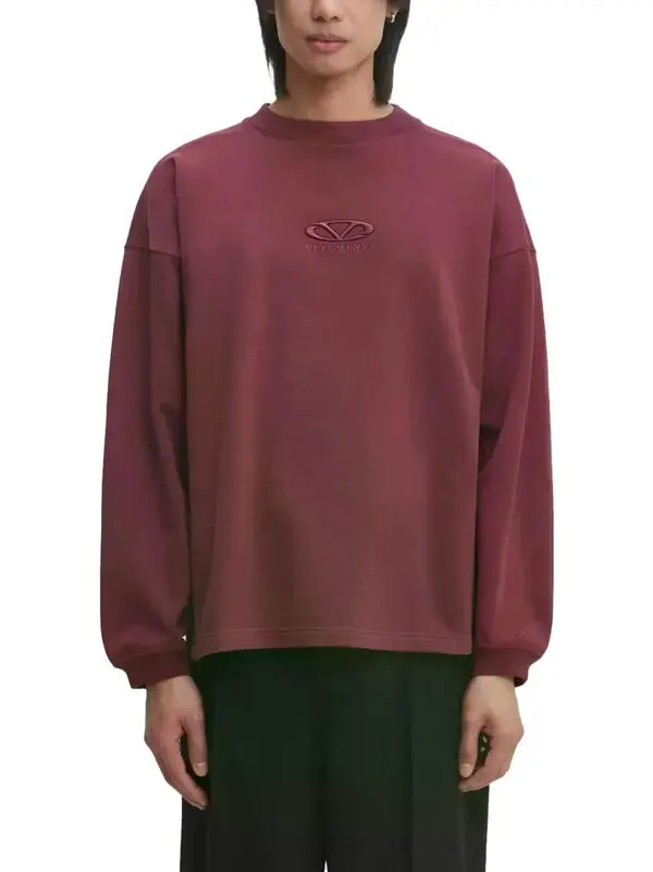 Vetements Logo-embroidered Sweatshirt - Red
