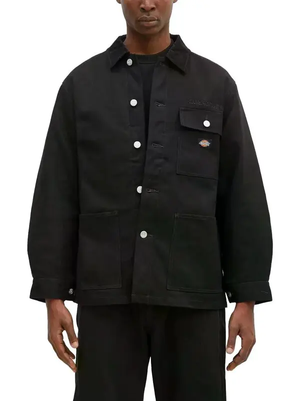 WACKO MARIA X Dickies Logo-embroidered Shirt Jacket - Black