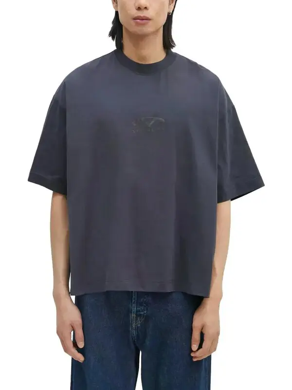 Vetements Logo-embroidered T-shirt - Blue