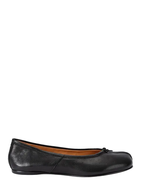 MAISON MARGIELA Leather Tabi Ballerina Flats - Black