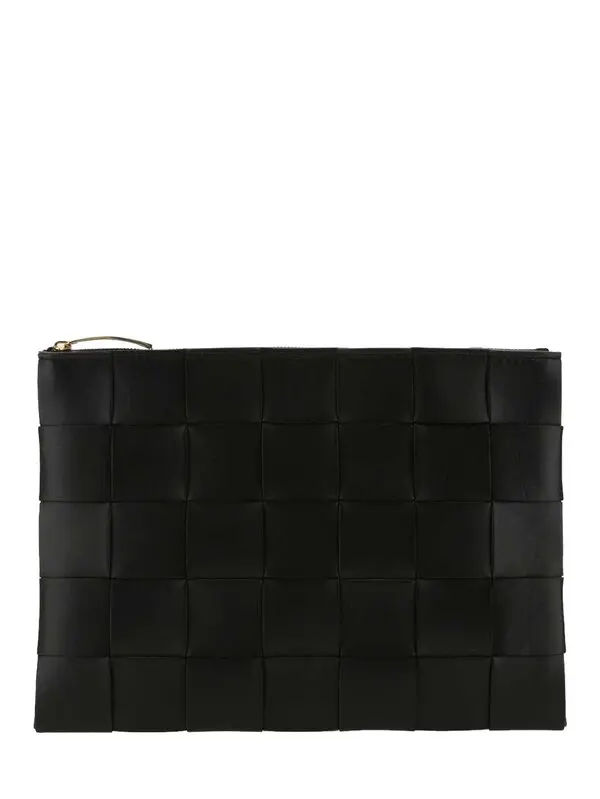 Bottega Veneta Handheld Clutch - Black