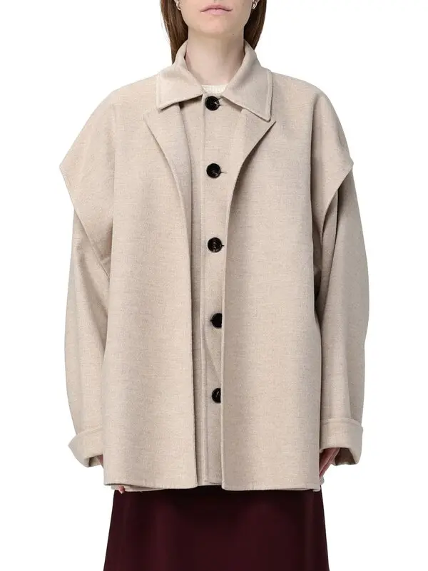 Bottega Veneta Wool Blend Coat - Beige