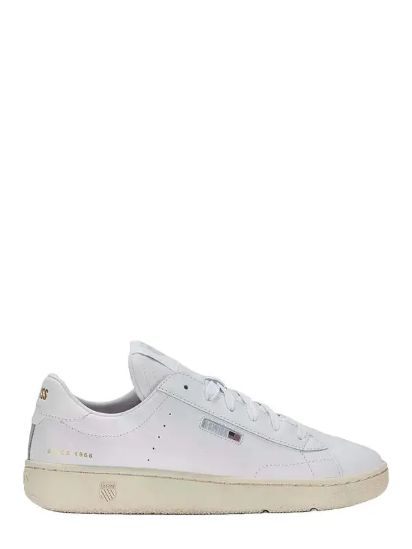 K-Swiss Leather Court-style Sneakers - White