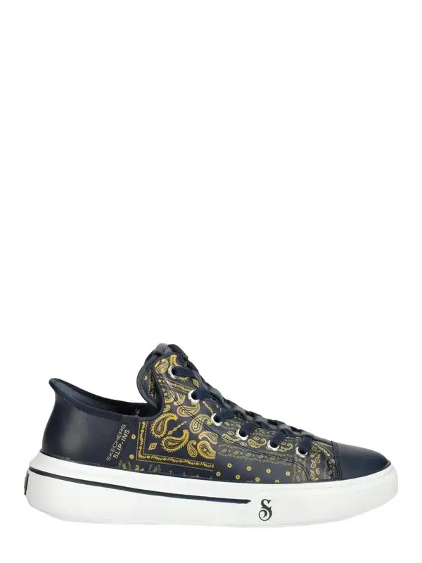 Sketchers X Snoop Dogg Paisley-print Sneakers - Blue