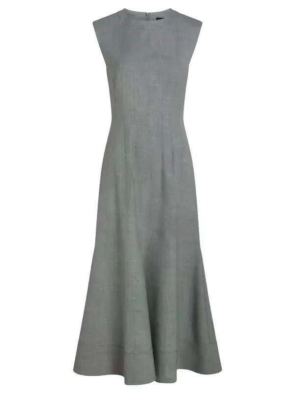 Karl Lagerfeld Tailored Midi Dress - Grey