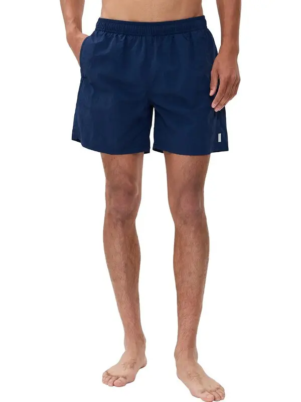 AUTO-REPLY Solid Sebastian Swim Trunks - Lapis