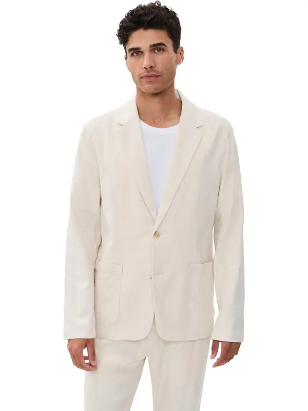 Marine Layer Hemp-blend Blazer - Natural