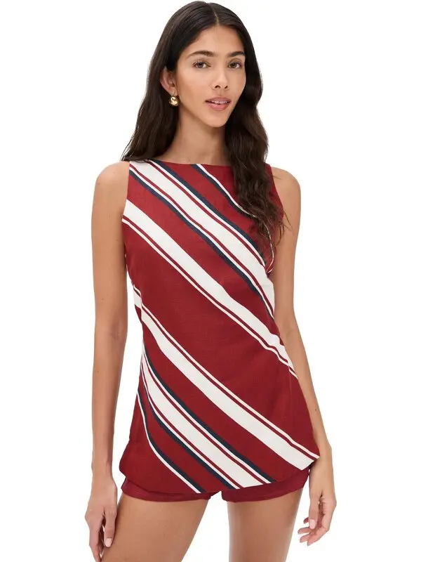 Faithfull The Brand Miel Tunic Top - Hydra Stripe