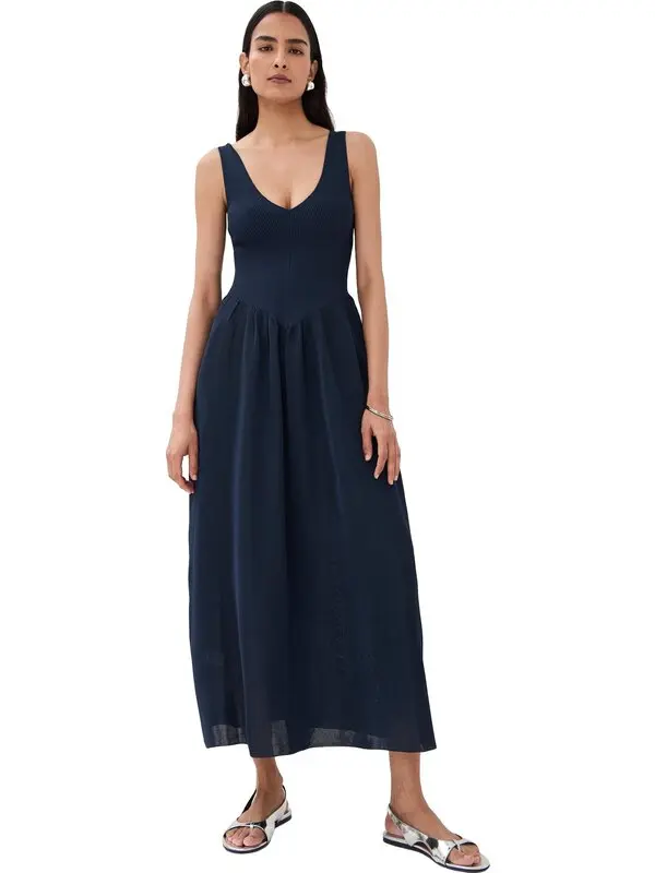 Altuzarra Lollie Maxi Dress - Navy