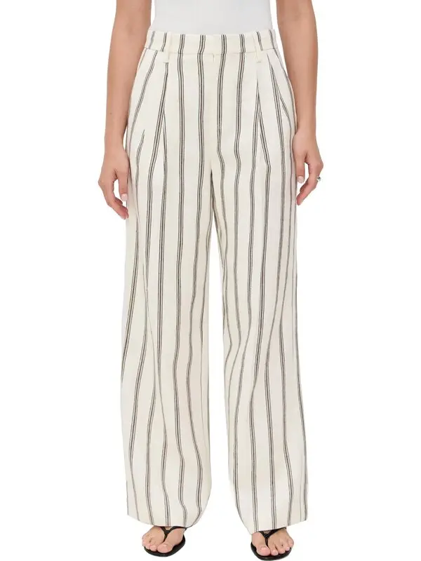 A.L.C. Charles Pants - Cream Stripe