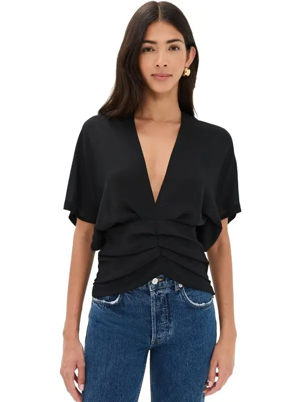JBQ Ash Short Sleeve Top - Black