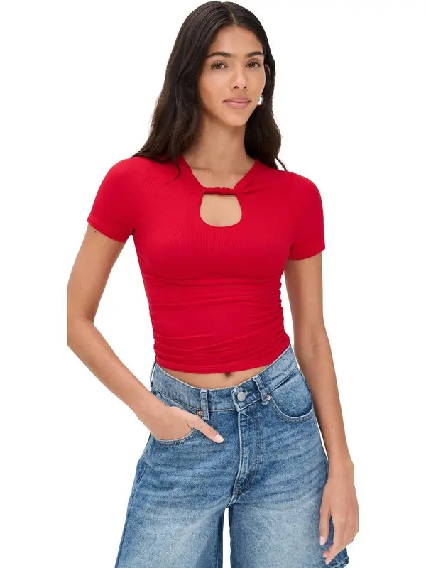 LE BOP Amour Knit Top - Red