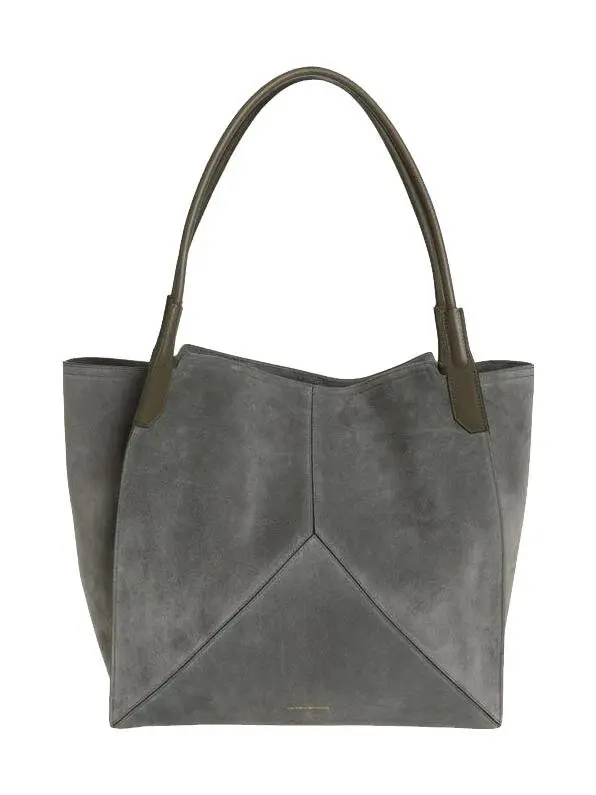 Victoria Beckham Suede Tote - Pebble Grey