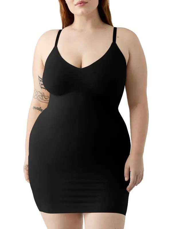 TRUE & CO True Body Everyday Shaping Slip - Black
