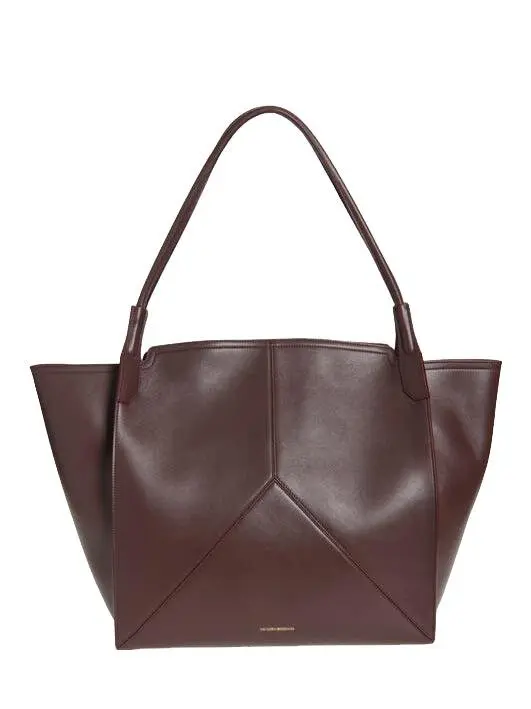 Victoria Beckham Leather Tote - Burgundy