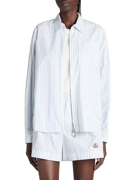 Moncler Nylon Striped Shirt - Panna