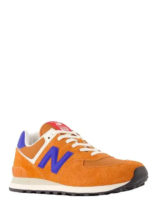 NEW BALANCE 574 Gender Inclusive Sneaker - Sienna/blue Gemstone