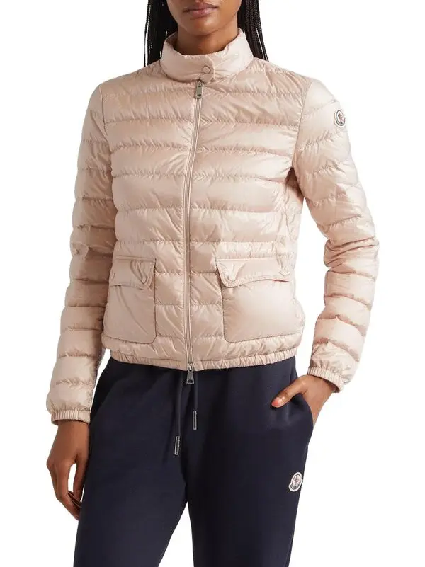 Moncler Lans Down Puffer Jacket - Mother Of Pearl