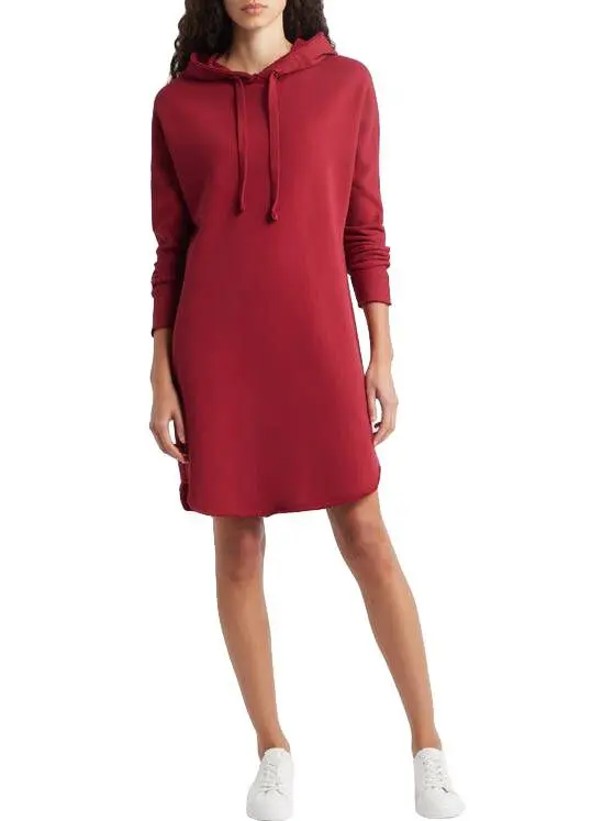 Frank & Eileen Mini James Fleece Hoodie Dress - Garnet