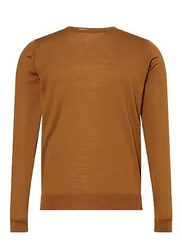 John Smedley Lundy Crewneck Wool Jumper - Keats Bronze