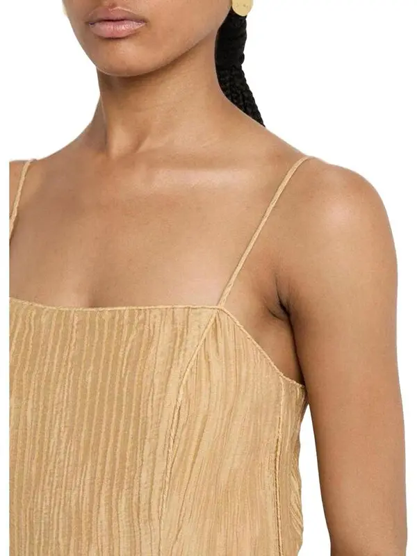BY MALENE BIRGER Lucille Sleeveless Midi Dress - Light Camel