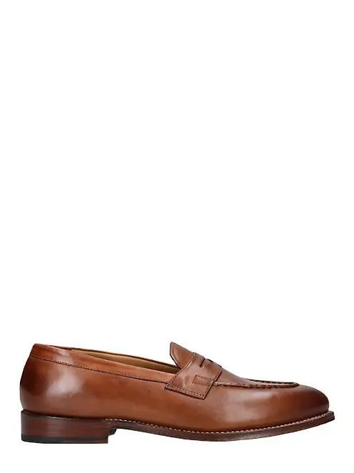 Grenson Lloyd Leather Loafers - Dark Brown