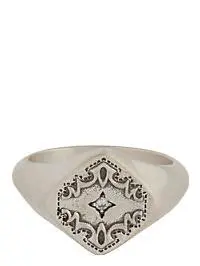 SERGE DENIMES Spur Sterling And Cubic Zirconia Ring - Silver