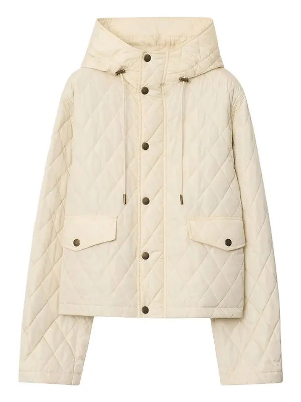 Burberry Quilted Hooded Parka - Nutmeg
