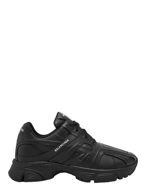 Balenciaga Phantom Triple Leather Sneakers - Black