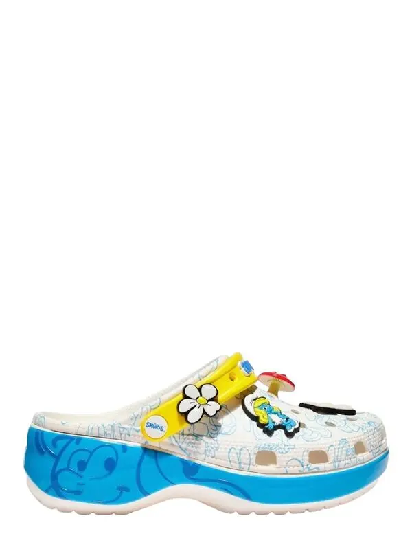 CROCS Classic Platform Clog The Smurfs - Multicolor