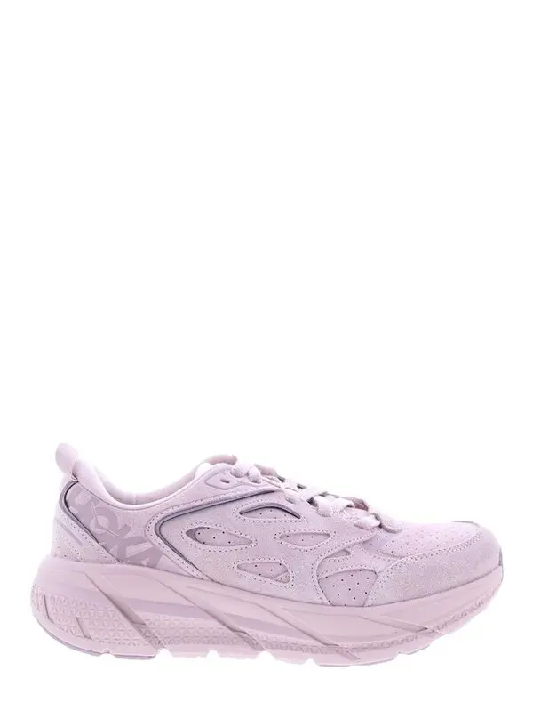 Hoka One One Clifton L Suede Sneakers - Pale Mauve