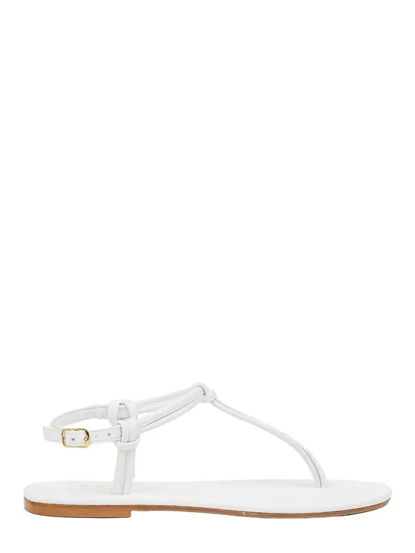 JAMIE HALLER Knot Sandal - White
