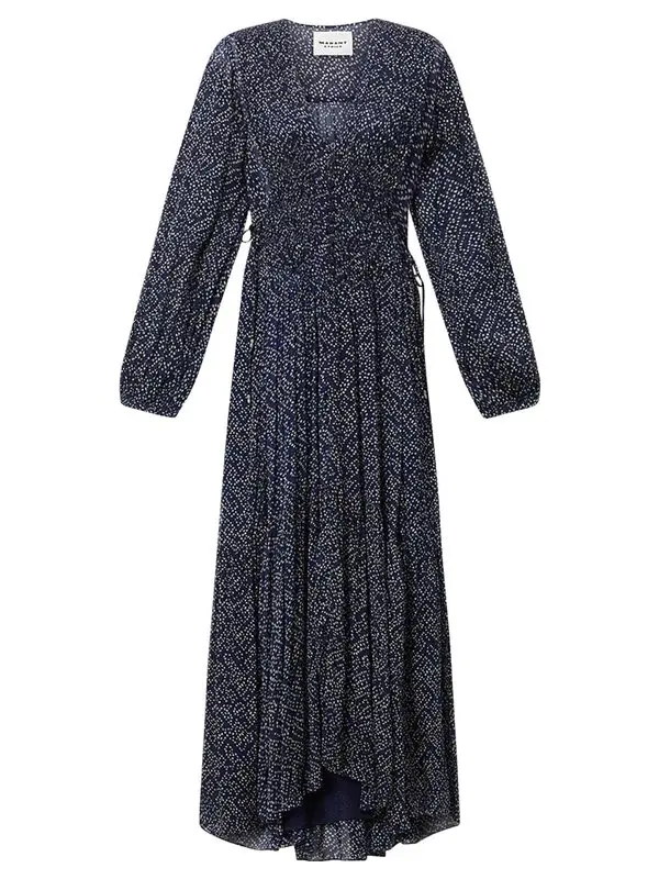 MARANT ETOILE Briane Printed Muslin Maxi Dress - Midnight