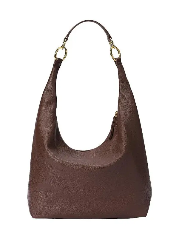 HYER GOODS 2-in-1 Convertible Hobo Ring Bag - Brown