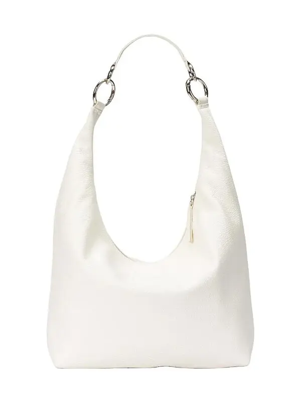 HYER GOODS 2-in-1 Convertible Hobo Ring Bag - White