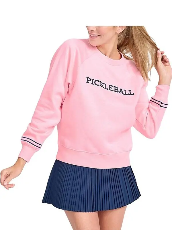 AME & LULU Play All Crewneck Sweatshirt - Pickleball Pink