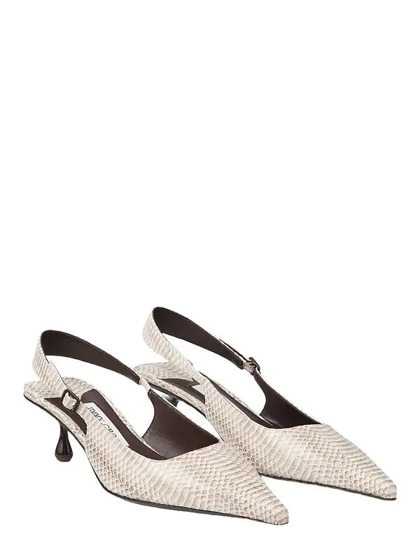 JIMMY CHOO Amel Printed Slingback Pumps - Roccia