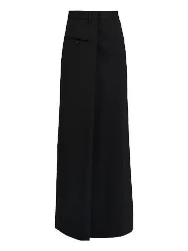 MAISON MARGIELA Maxi Flared Skirt - Black