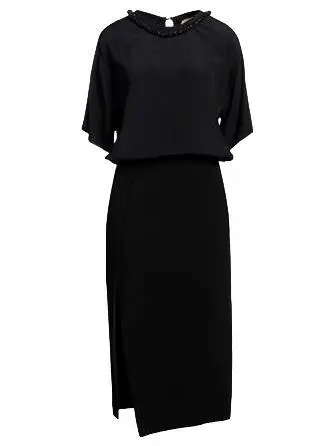 N°21 Midi Asymmetric Dress - Black