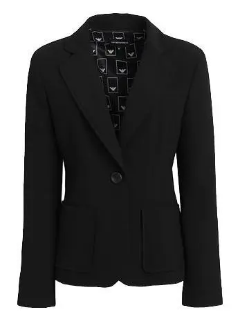 Emporio Armani Single-breasted Blazer - Black