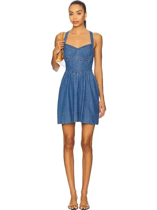 Heartloom Saria Denim Dress - Blue