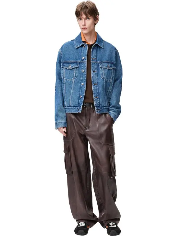 Loewe Anagram Denim Jacket - Jeans Blue