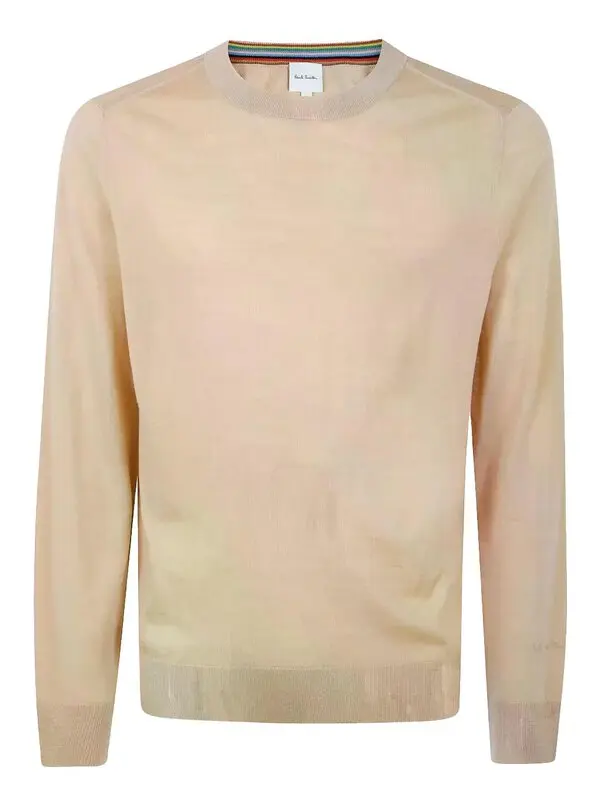 Paul Smith Merino-wool Crewneck Sweater - Neutrals