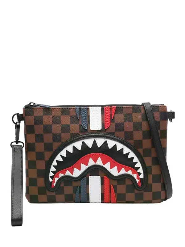 SPRAYGROUND Machine Française Limited Edition Clutch - Brown