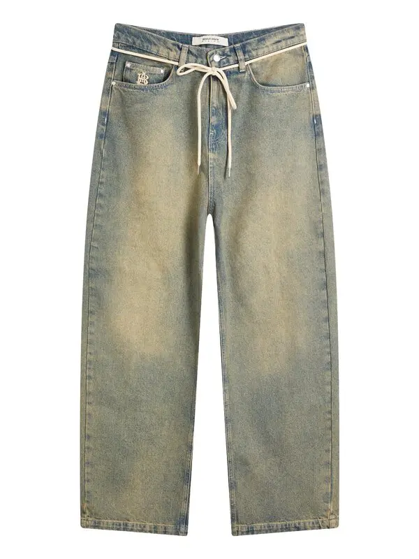 ABOUT:BLANK Wide Leg Denim Jeans - Vintage Blue