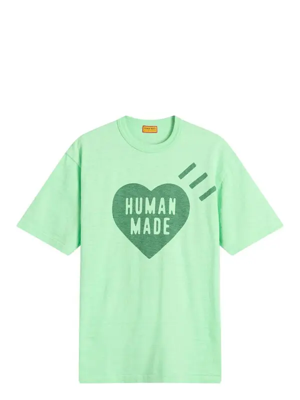 HUMAN MADE Garment Dyed Heart T-shirt - Green