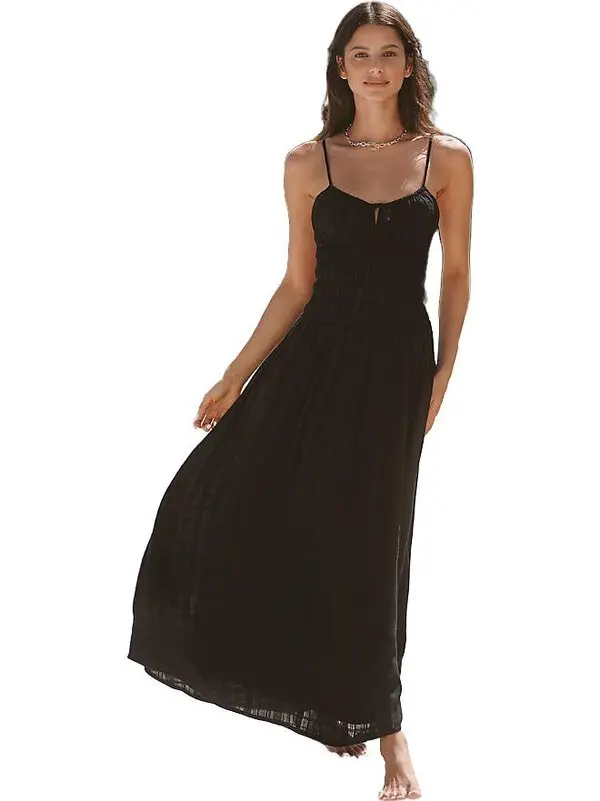 L*Space Tala Sleeveless Open-back Maxi Dress - Black
