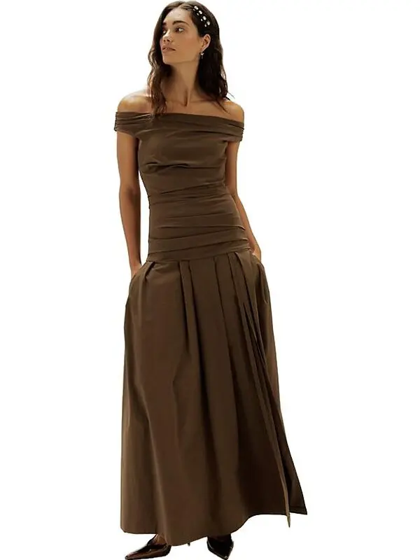 Bec & Bridge Apolline Maxi Dress - Milk Chocolate